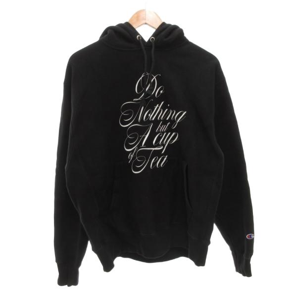 チャンピオン CHAMPION Do Nothing Congress  藤原ヒロシ リバースウィーブ スウェット パーカー フーディ ロゴ プリント L 黒【ブランド】チャンピオン CHAMPION【表記サイズ】L【実寸サイズ】肩幅：52...