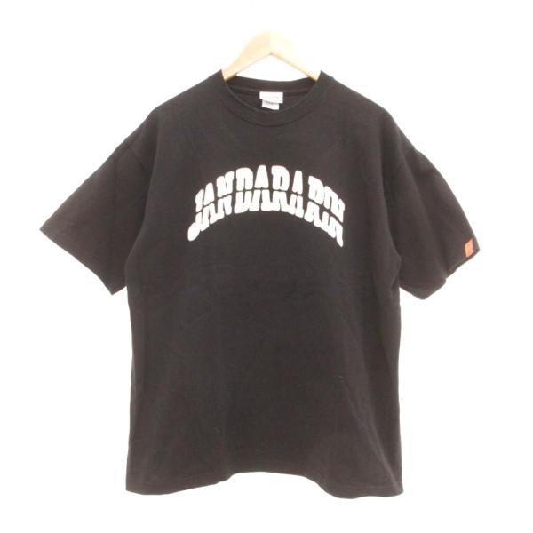 じゃんだらりん JAN DARA RIN Tシャツ M 黒 ブラック 半袖 ロゴプリント クルーネック /UO メンズ【表記サイズ】M【実寸サイズ】肩幅：54cm　身幅：58cm　袖丈：21cm　着丈：70cm　　【素材】コットン【色】黒 ...