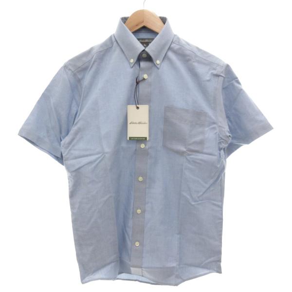 未使用品 エディーバウアー EDDIE BAUER タグ付き Wrinkle resistant オックスフォードクロスシャツ ボタンダウン 半袖 カジュアル S【ブランド】エディーバウアー EDDIE BAUER【表記サイズ】S【実寸サイ...