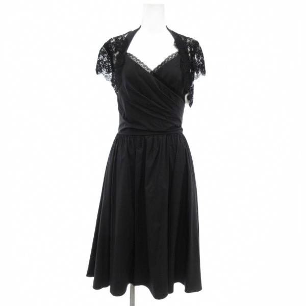 La defence ジュネビビアン ドレス フレアワンピース レースボレロ付き 9 黒 ブラック /UO レディース【表記サイズ】9【実寸サイズ】肩幅：-cm　身幅：37cm　袖丈：-cm　総丈：100cm　　【素材】ドレス ポリエステル...