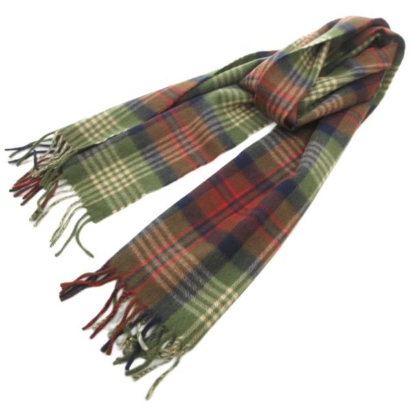 未使用品 ユナイテッドアローズ UNITED ARROWS タグ付き BEGG マフラー アンゴラ混 タータンチェック F ダークグリーン系 /UO【ブランド】ユナイテッドアローズ UNITED ARROWS【表記サイズ】フリー【実寸サイズ...