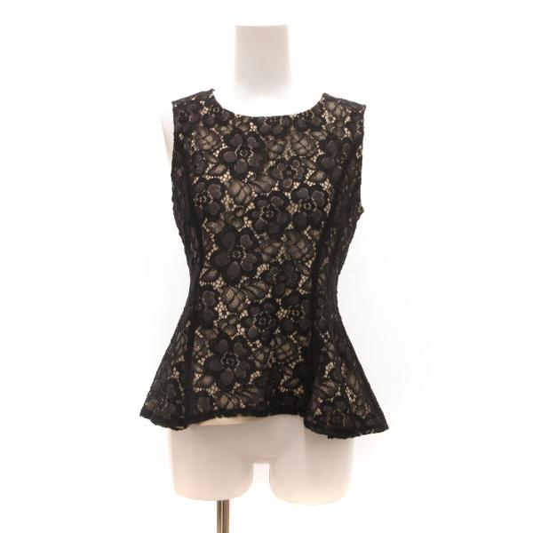 ダイアグラム グレースコンチネンタル Diagram GRACE CONTINENTAL ブラウス カットソー ノースリーブ 花柄刺繍 総レース 36【ブランド】ダイアグラム グレースコンチネンタル Diagram GRACE CONTIN...