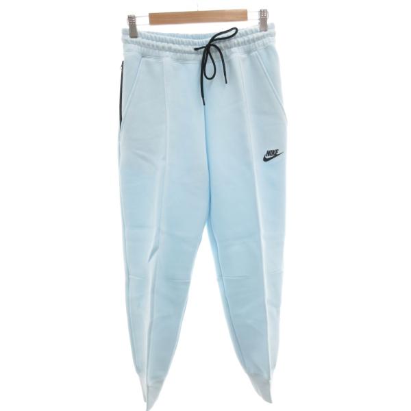 未使用品 ナイキ タグ付き スポーツウェア テックフリース ミッドライズ ジョガーパンツ イージー ゴムウエスト ロゴ S 水色 ライトブルー【ブランド】ナイキ NIKE【表記サイズ】S【実寸サイズ】ウエスト：60cm　もも幅：24cm　裾...