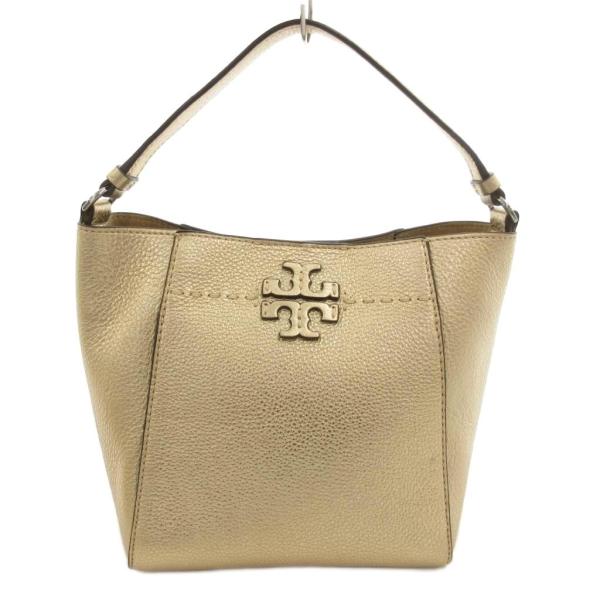 トリーバーチ TORY BURCH マックグロー スモール ハンドバッグ 手提げ レザー ロゴ ゴールドカラー /FF レディース【ブランド】トリーバーチ TORY BURCH【実寸サイズ】持ち手の長さ：28cm　ヨコ：25cm　タテ：18...