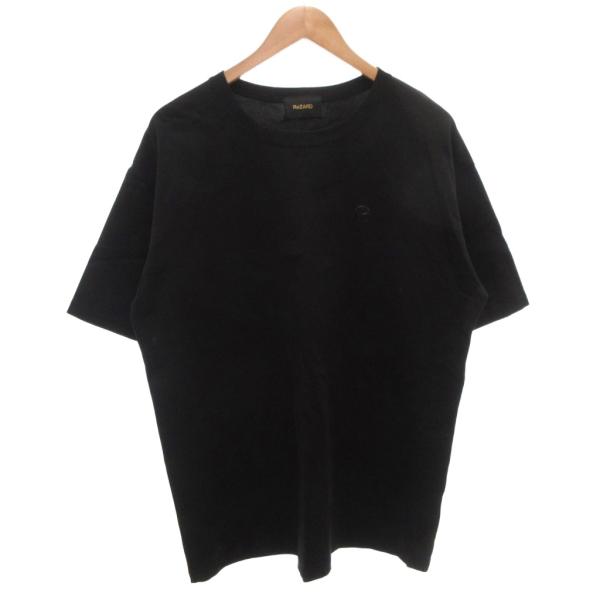 リザード ReZARD Tシャツ 半袖 クルーネック ロゴプリント ストレッチ XL 黒 ブラック /GV メンズ【表記サイズ】XL【実寸サイズ】肩幅：54cm　身幅：59cm　着丈：69cm　袖丈：22cm　　【素材】綿 ポリエステル ポ...