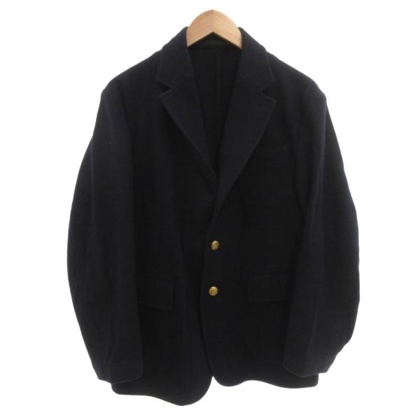 D.C.WHITE スポーツブレザー ジャケット 段返り 3B 金ボタン メルトンウール 48 紺 ネイビー /FF メンズ【表記サイズ】48【実寸サイズ】肩幅：46cm　身幅：50cm　袖丈：56cm　着丈：72cm　　【素材】毛 ナイロ...