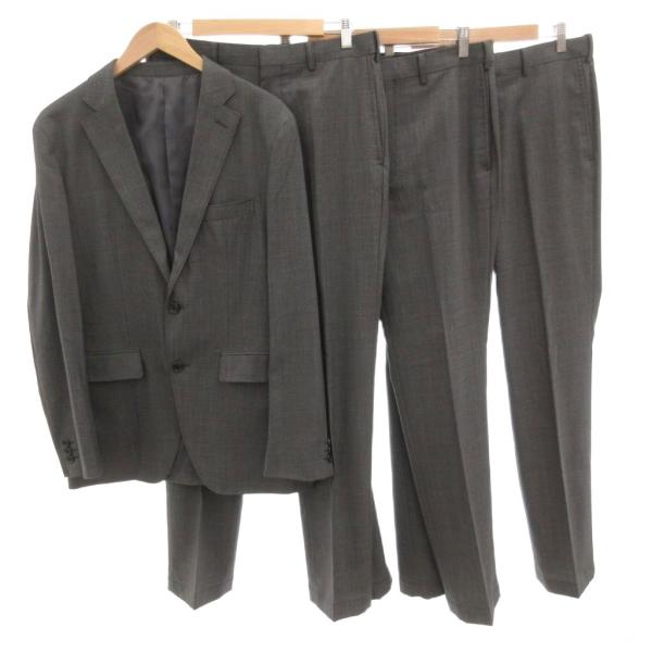 タケオキクチ TAKEO KIKUCHI 4点セット セットアップ スーツ テーラードジャケット×1 パンツ×3 2B 3 4 グレー /FF メンズ【ブランド】タケオキクチ TAKEO KIKUCHI【表記サイズ】ジャケット 4パンツ 3...