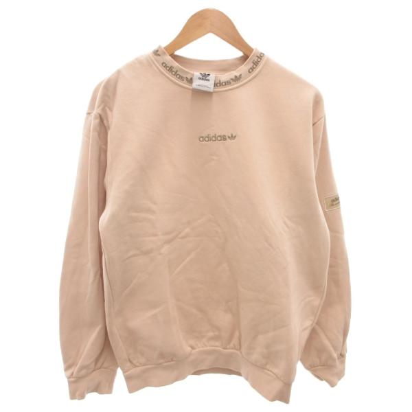 アディダス adidas Trefoil Linear Label スウェット トレーナー モックネック 長袖 ロゴ XS ベージュ /FF メンズ【ブランド】アディダス adidas【表記サイズ】XS【実寸サイズ】肩幅：47cm　身幅：5...