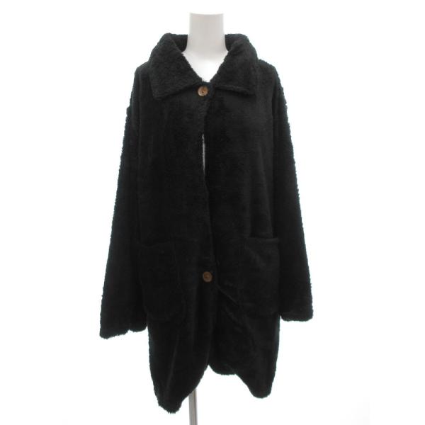 未使用品 セレステラナ Celeste Rana タグ付き ルームウエア フリースボアカーディガン ロング丈 F ダークグリーン /GV レディース【表記サイズ】F【実寸サイズ】肩幅：49cm　身幅：55cm　袖丈：52cm　着丈：92cm...