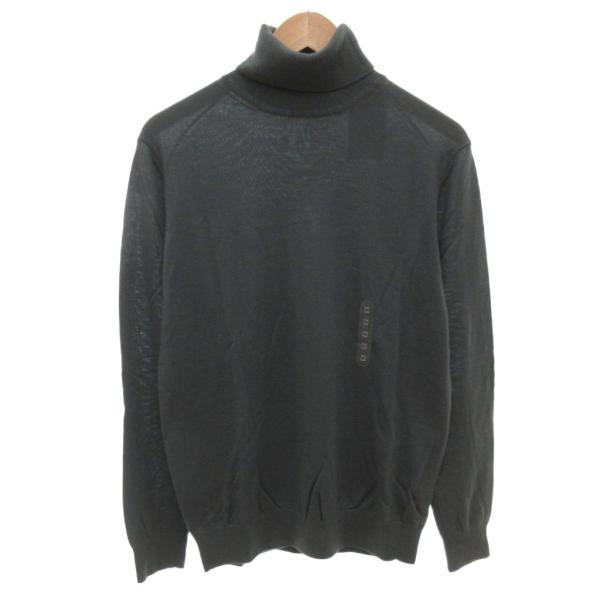 ユニクロ UNIQLO タグ付き 16AW カシミヤ タートルネック セーター ニット 長袖 M ダークグリーン /FF メンズ【ブランド】ユニクロ UNIQLO【表記サイズ】M【実寸サイズ】肩幅：42cm　身幅：50cm　袖丈：62cm　...