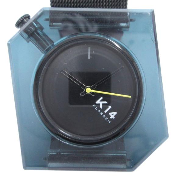 KLASSE14 IRREGULARLY SQUARE Dark with Mesh Strap 40mm 腕時計 ウォッチ クォーツ アナログ 黒 ブラック /MG 【表記サイズ】サイズ表記なし。実寸サイズをご確認ください。【実寸サイズ】...