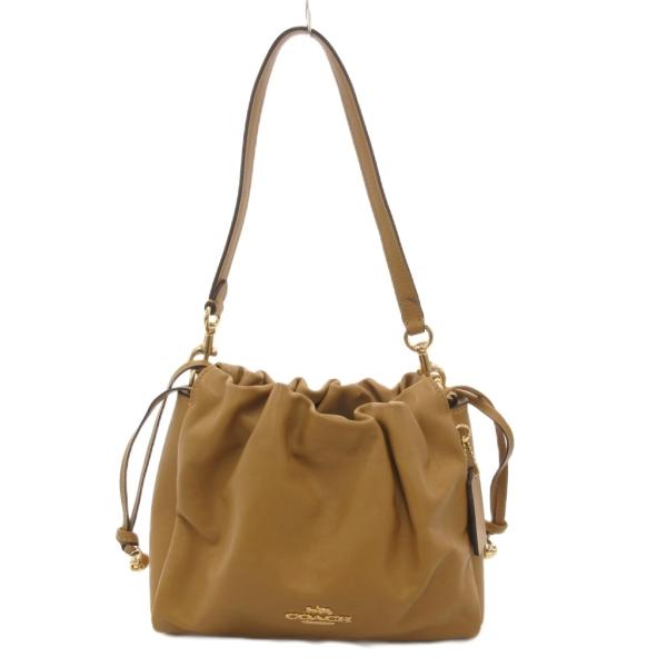 コーチ COACH フェイ ドローストリング バッグ ハンドバッグ ゴールドカラー金具 レザー 茶 ブラウン CT763 /FF レディース【ブランド】コーチ COACH【実寸サイズ】持ち手の長さ：47cm　ヨコ：27cm　タテ：18cm　...