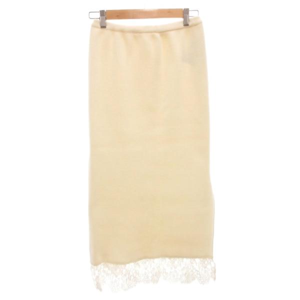 ルルロジェッタ ルールロジェット leur logette bulky cotton skirt ニット スカート レース イージー ゴムウエスト 0 白 ホワイト /FF レディース【ブランド】ルルロジェッタ ルールロジェット leur ...