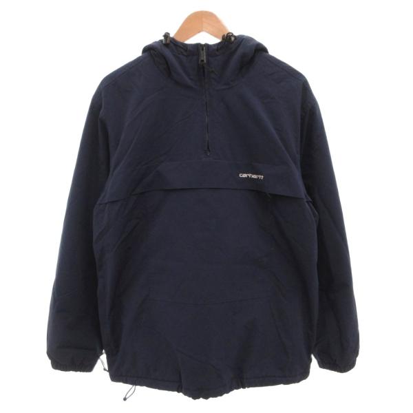 カーハート carhartt WIP Windbreaker Pullover Jacket プルオーバージャケット アノラックパーカー ウィンドブレーカー M 紺【ブランド】カーハート carhartt【表記サイズ】M【実寸サイズ】肩幅：...
