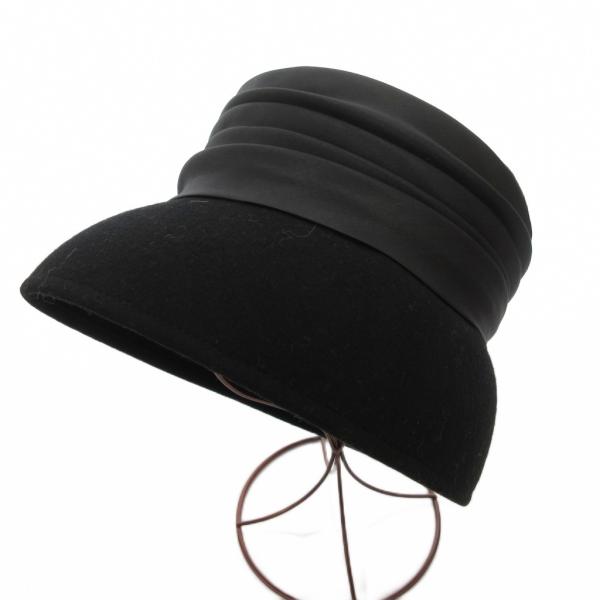 トゥービーシック TO BE CHIC 美品 ハット 帽子 リボン ウール 黒 ブラック /MG レディース【ブランド】トゥービーシック TO BE CHIC【表記サイズ】サイズ表記なし。実寸サイズをご確認ください。【実寸サイズ】つば：2c...