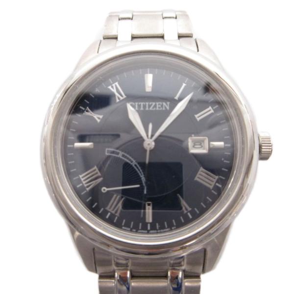 シチズン CITIZEN 海外モデル 腕時計 ウォッチ デイト エコ・ドライブ ソーラー 電波 3針 アナログ 文字盤ネイビー シルバーカラー AW7001-98L /FF メンズ【ブランド】シチズン CITIZEN【実寸サイズ】バンド幅：...