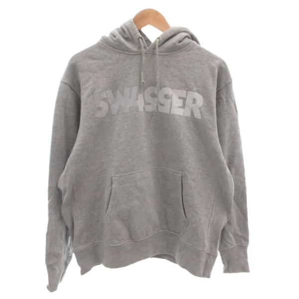 スワッガー SWAGGER パーカー フーディ プルオーバー スウェット 裏起毛 ロゴ プリント 長袖 L グレー /FF メンズ【ブランド】スワッガー SWAGGER【表記サイズ】L【実寸サイズ】肩幅：51cm　身幅：60cm　着丈：64...
