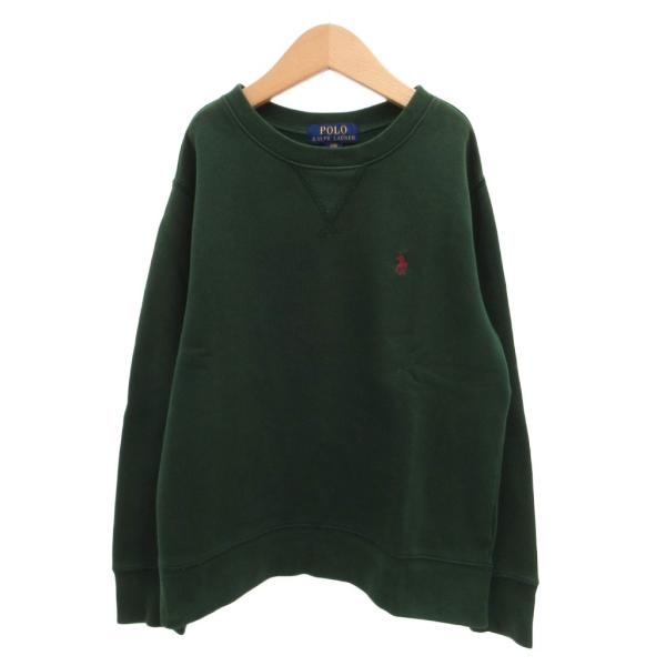 ポロ ラルフローレン POLO RALPH LAUREN トレーナー スウェット ロゴ ポニー刺繍 裏起毛 8 S 緑 グリーン /JS キッズ【ブランド】ポロ ラルフローレン POLO RALPH LAUREN【表記サイズ】S 8【実寸サ...