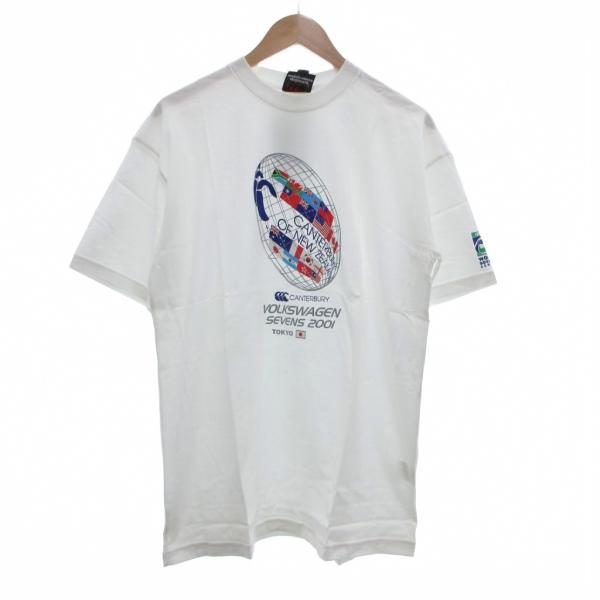 未使用品 カンタベリー CANTERBURY タグ付き VOLKSWAGEN SEVENS Tシャツ 半袖 プリント XL ホワイト /MG メンズ【ブランド】カンタベリー CANTERBURY【表記サイズ】XL 【実寸サイズ】肩幅：54c...