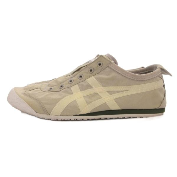 オニツカタイガー Onitsuka Tiger MEXICO 66 SLIP-ON スニーカー スリッポン ナイロン 1183B603 ベージュ /MG レディース【ブランド】オニツカタイガー Onitsuka Tiger【表記サイズ】24...