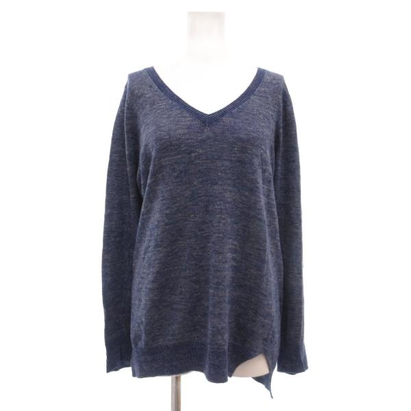 ジャーナルスタンダード レリューム JOURNAL STANDARD relume FLANDERS LINEN ニット セーター Vネック 麻 リネン Ｆ ネイビー /MG レディース【ブランド】ジャーナルスタンダード レリューム JOU...
