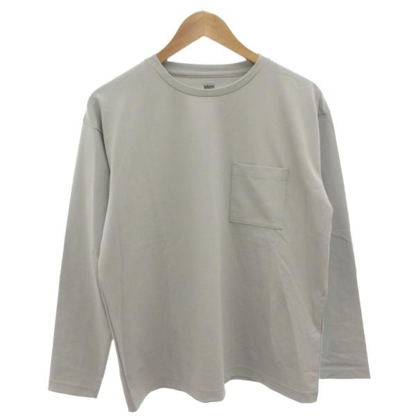 未使用品 WWS タグ付き MOON-TECH Tシャツ ロンT 長袖 胸ポケット M グレー /FF メンズ【表記サイズ】M【実寸サイズ】肩幅：50cm　身幅：55cm　着丈：63cm　袖丈：56cm　　【素材】ポリエステル【色】グレー【...
