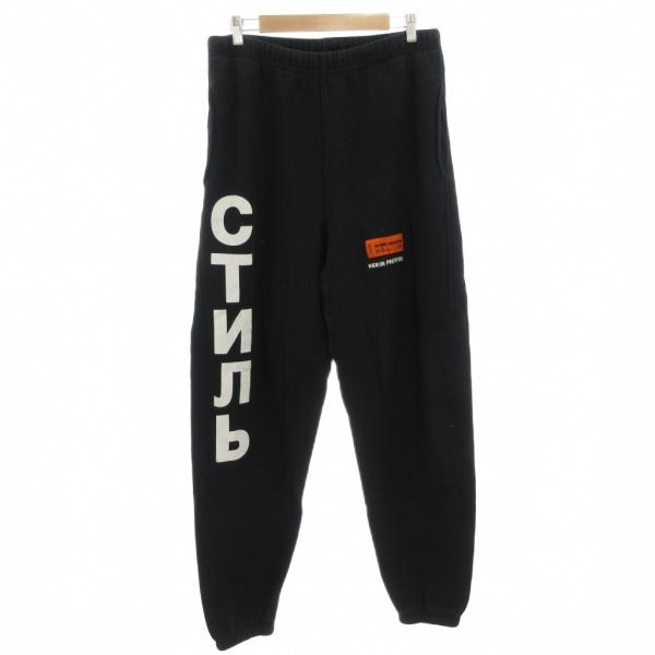 ヘロンプレストン HERON PRESTON スウェットパンツ ジョガー ロゴ プリント イージー ゴムウエスト M 黒 ブラック /FF メンズ【ブランド】ヘロンプレストン HERON PRESTON【表記サイズ】M【実寸サイズ】ウエスト...