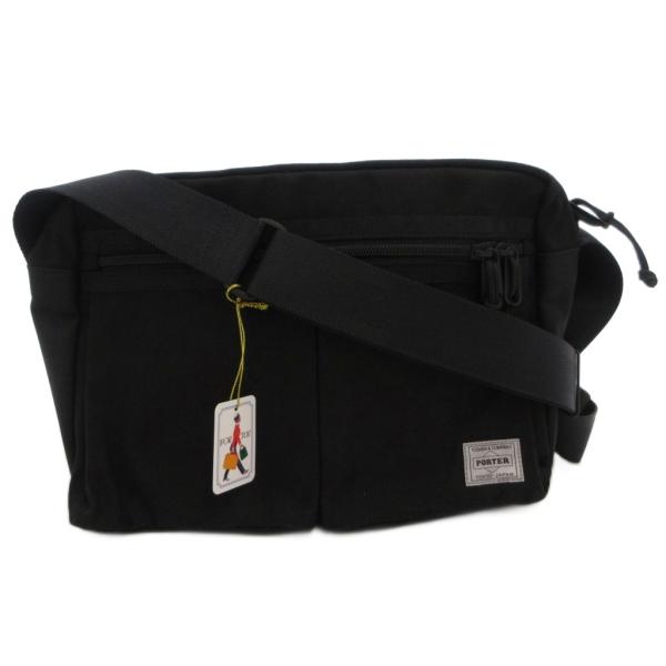 未使用品 ポーター PORTER タグ付き SWITCH  SHOULDER BAG L ショルダーバッグ 斜め掛け クロスボディ ナイロン ロゴ 黒 ブラック 874-19673 /FF メンズ【ブランド】ポーター PORTER【実寸サイ...