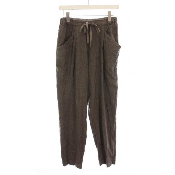 パドカレ pas de calais イージーパンツ リネン混 36 グレー TK-2103 /YM レディース【ブランド】パドカレ pas de calais【表記サイズ】36【実寸サイズ】ウエスト：68cm　もも幅：30cm　裾幅：17...