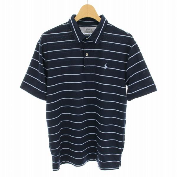 ポロ ラルフローレン POLO RALPH LAUREN ポロシャツ 半袖 ボーダー柄 ポニー刺繍 L 14-16 紺 ネイビー 水色 ライトブルー /YT キッズ【ブランド】ポロ ラルフローレン POLO RALPH LAUREN【表記サ...