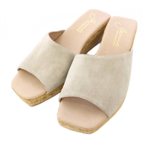 ガイモ GAIMO アシメスクエアウェッジサンダル スエード 38 グレー /TK レディース【ブランド】ガイモ GAIMO【表記サイズ】38【実寸サイズ】ヒールの高さ：5cm　最大幅：8.5cm　　【素材】スエード【色】グレー【状態】型番...