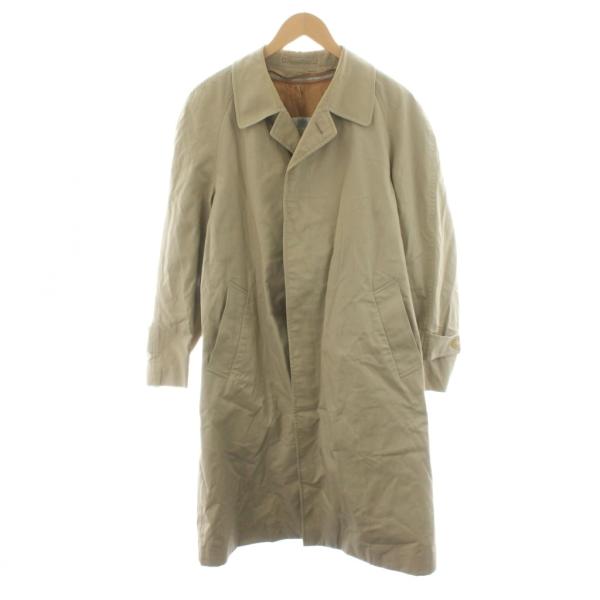 アクアスキュータム AQUASCUTUM ステンカラーコート ロング丈 ライナー付き アウター ベージュ /AN26 メンズ【ブランド】アクアスキュータム AQUASCUTUM【表記サイズ】印字が擦れており読み取り不可【実寸サイズ】身幅：約...