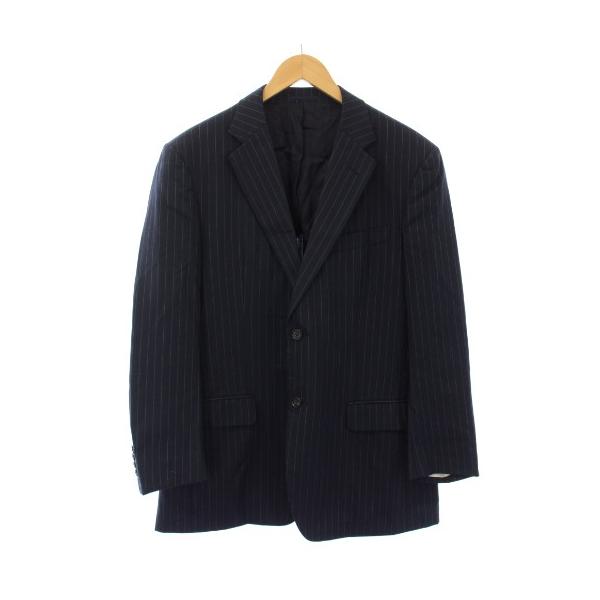 エルメネジルドゼニア Ermenegildo Zegna GRITTI テーラードジャケット ストライプ柄 背抜き 50R ネイビー 29CQH2 /TK メンズ【ブランド】エルメネジルドゼニア Ermenegildo Zegna【表記サイ...