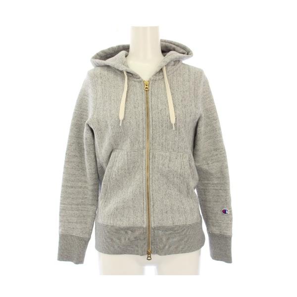 チャンピオン CHAMPION REVERS WEAVE ジップアップパーカー 長袖 S グレー CWSH103 /TK レディース【ブランド】チャンピオン CHAMPION【表記サイズ】S【実寸サイズ】肩幅：34cm　身幅：41cm　着丈...