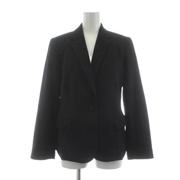 セオリー Theory 23AW SLEEK SAXONY SHUNKEN BLAZER テーラードジャケット ウール 4 黒 ブラック 013304114【ブランド】セオリー Theory【表記サイズ】4【実寸サイズ】肩幅：37cm　身幅...