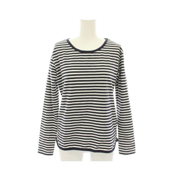 ザノースフェイス THE NORTH FACE Tシャツ ロンT カットソー 長袖 ボーダー柄 ロゴプリント M 白 ホワイト 紺 NTW61433 レディース【ブランド】ザノースフェイス THE NORTH FACE【表記サイズ】M【実寸...