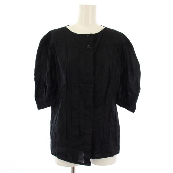 クリスチャンディオール Christian Dior ヴィンテージ シャツ ブラウス 半袖 S 黒 /TK レディース【ブランド】クリスチャンディオール Christian Dior【表記サイズ】S【実寸サイズ】身幅：41cm　着丈：60c...