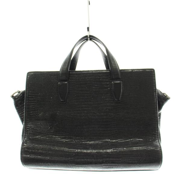アレキサンダーワン ALEXANDER WANG ハンドバッグ レザー 型押し 黒 ブラック /AN42 レディース【ブランド】アレキサンダーワン ALEXANDER WANG【実寸サイズ】持ち手の長さ：約32cm　ヨコ：約32cm　タテ：...