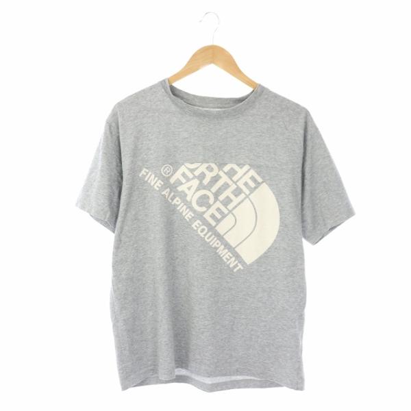 【中古】ザノースフェイス THE NORTH FACE ジャンボロゴ Tシャツ カットソー 半袖 プルオーバー L グレー /HS メンズ 【ベクトル 古着】【ブランド】ザノースフェイス THE NORTH FACE【表記サイズ】L【実寸サ...