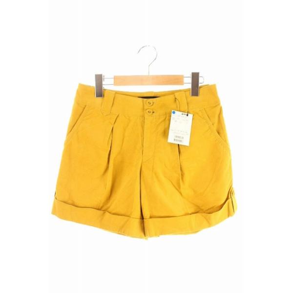 未使用品 クルーンアソング CROON A SONG パンツ ショート コーデュロイ 36 黄 /DF レディース【中古】【ベクトル 古着】【ブランド】クルーンアソング CROON A SONG【表記サイズ】36【実寸サイズ】ウエスト：72...