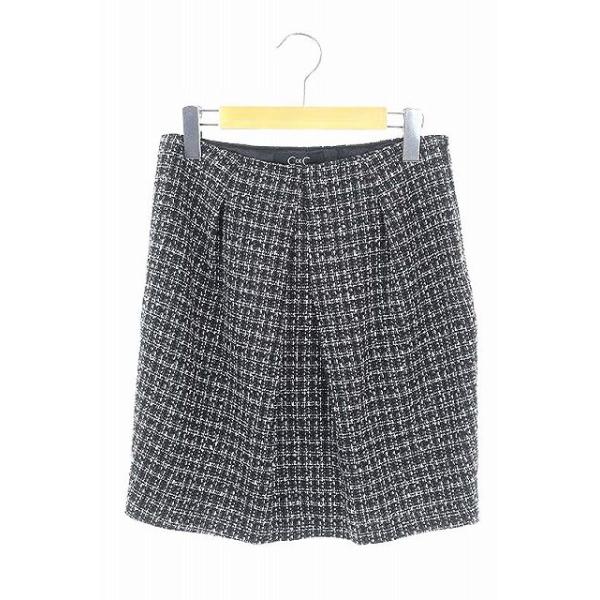 クードシャンス CdeC COUP DE CHANCE スカート タイト ミニ ツイード 40 黒 /HK レディース【中古】【ベクトル 古着】【ブランド】クードシャンス CdeC COUP DE CHANCE【表記サイズ】40【実寸サイズ...