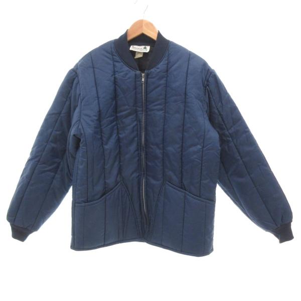 サムコフリーザーウエア Samco Freezerwear 625J クーラージャケット ナイロン USA製 L 紺 ネイビー /UO ■GY12 メンズ【表記サイズ】L【実寸サイズ】肩幅：46cm　身幅：59cm　袖丈：65cm　着丈：7...