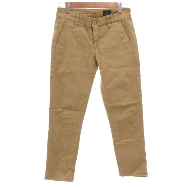 エージー AG ADRIANO GOLDSCHMIED チノパン パンツ 25R ベージュ系 クロップド丈 スリム ボタンフライ /ML ■GY06 レディース【ブランド】エージー AG【表記サイズ】25R【実寸サイズ】ウエスト：68cm　...