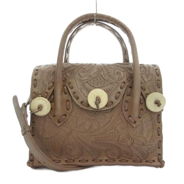 カービングトライブス グレースコンチネンタル CARVING TRIBES Maestra S 2WAY ハンドバッグ ショルダー レザー カービング ステッチ【ブランド】カービングトライブス グレースコンチネンタル CARVING TRI...