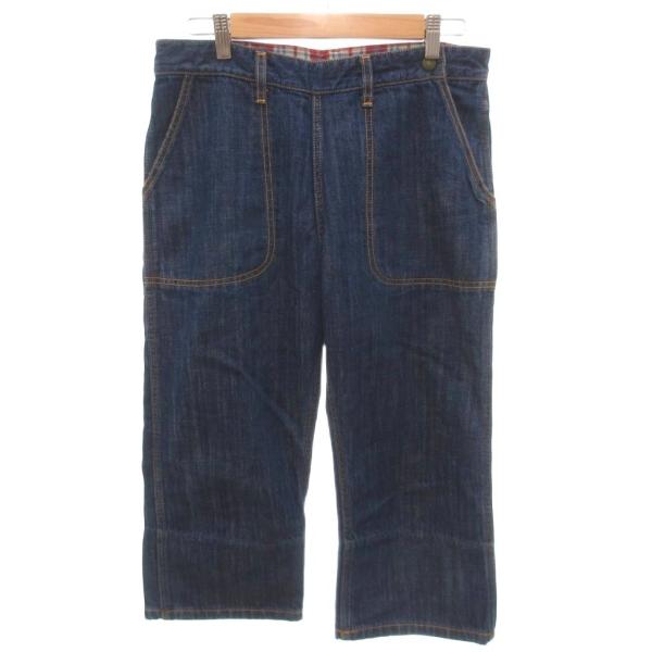 ルルオンザブリッジ LULU on the BRIDGE ジーンズ デニムパンツ 38 インディゴブルー 無地 バックポケットあり クロップド丈【ブランド】ルルオンザブリッジ LULU on the BRIDGE【表記サイズ】38【実寸サイ...