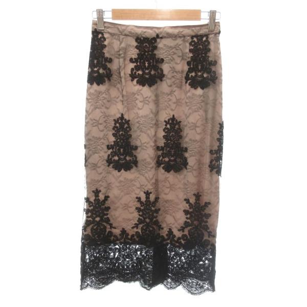 未使用品 ソブ sov. ダブスタ タグ付き タイトスカート 38 ピンク レース柄 ロング丈 刺繍デザイン /SJ ■GY06 レディース【ブランド】ソブ sov. ダブスタ【表記サイズ】38【実寸サイズ】ウエスト：66cm　ヒップ：72...