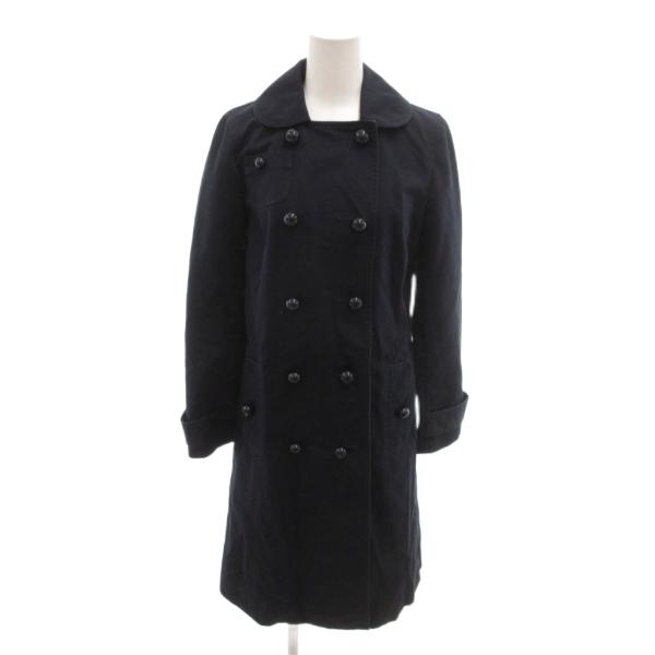 マークジェイコブス MARC JACOBS 美品 コート ジャケット 紺 ネイビー ダブルブレスト 長袖 ラウンドカラー 6763123400E /HW ■GY06 レディース【ブランド】マークジェイコブス MARC JACOBS【表記サイ...