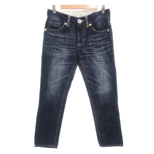 エドウィン EDWIN デニムパンツ ジーンズ ストレートシルエット S インディゴブルー /JS ■GY12 レディース【ブランド】エドウィン EDWIN【表記サイズ】S【実寸サイズ】ウエスト：78cm　もも幅：27cm　裾幅：16cm　...