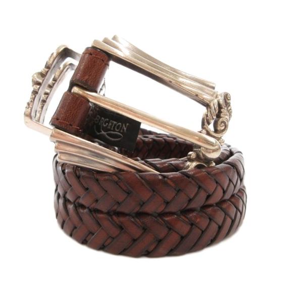 BRIGHTON ベルト レザー バックル S 茶 ブラウン /FF ■GY12 メンズ【実寸サイズ】全長：84cm　幅：3cm　バックル：5.5cm　　【素材】レザー【色】茶 ブラウン 【状態】・バックル汚れ　・全体擦れ　その他に目立った...