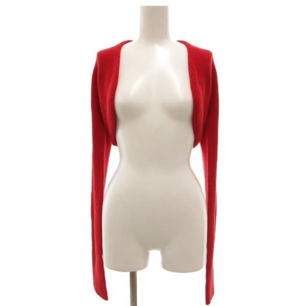 ダナキャラン DONNA KARAN ボレロ ウール S 赤 レッド 長袖 ノーカラー /SC ■GY06 レディース【ブランド】ダナキャラン DONNA KARAN【表記サイズ】S【実寸サイズ】着丈：33cm　ゆき丈：103cm　裾幅：3...